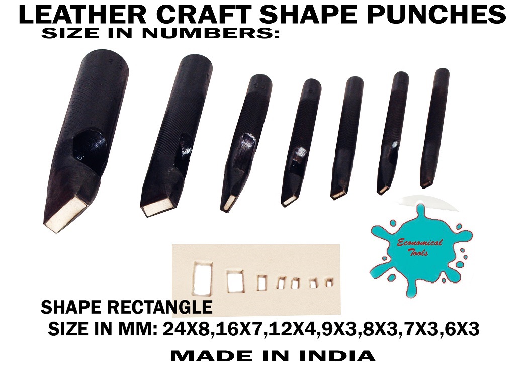 Leather Craft Shape Punch Design Rectangle - Breeze tools